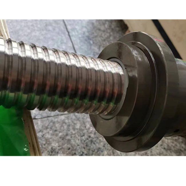 large ball screw, Custom large ball screw with brass worm gear, preload ...
