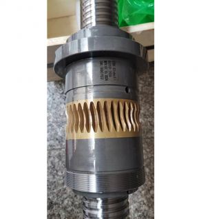 large ball screw, Custom large ball screw with brass worm gear, preload ...